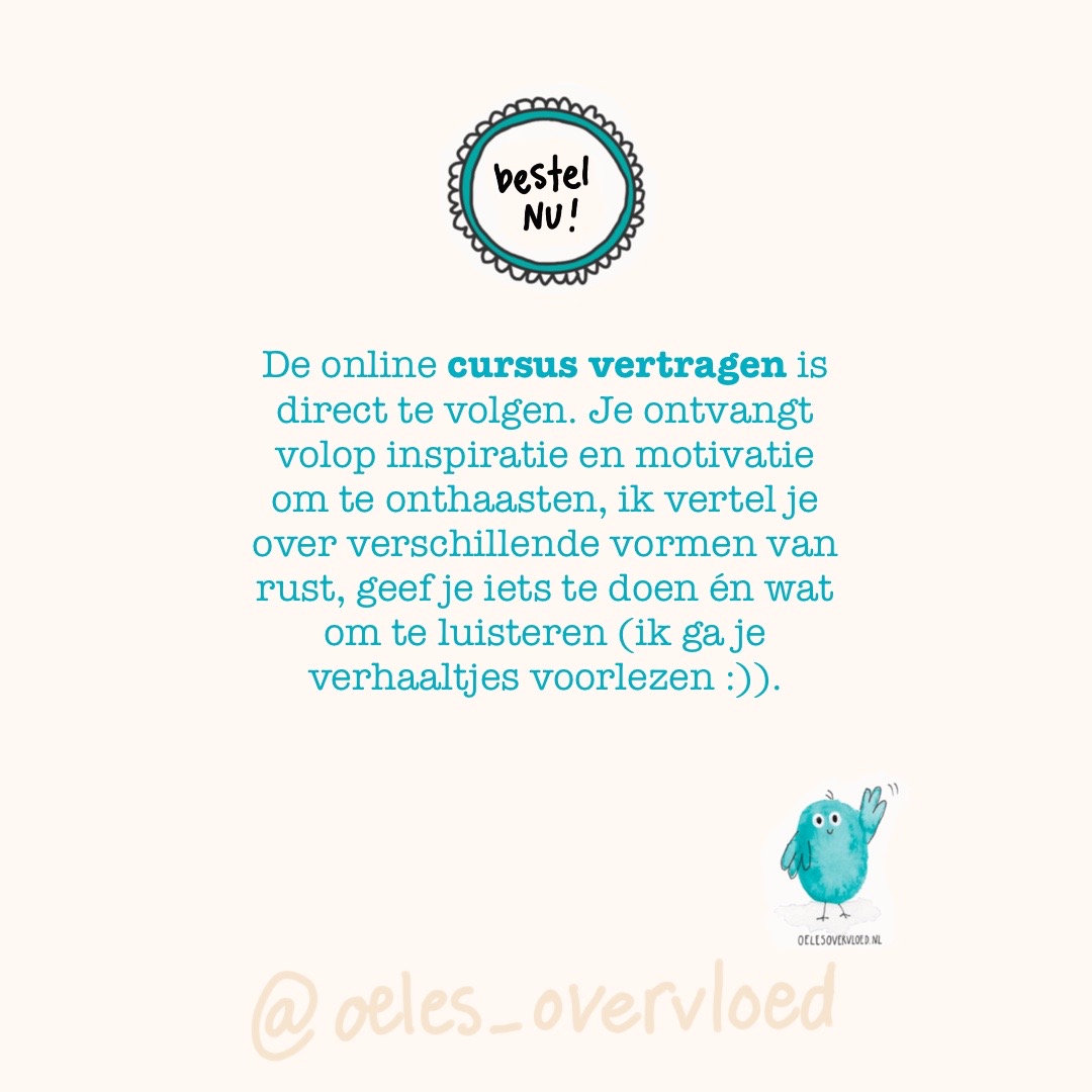 Cursus vertragen | Oeles Overvloed
